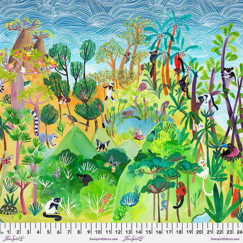 Madagascar Wildlife Map - Panel $8.35/Panel – Z Fabrics